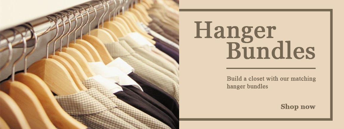 Huge Savings on Wooden, Plastic, Metal, & Specialty Hangers